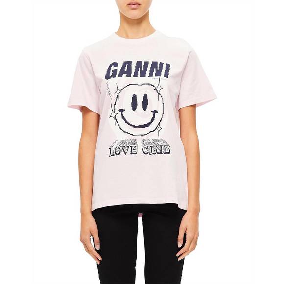 Ganni | Tops | New Ganni Basic Cotton Jersey Tee In Light Lilac | Poshmark